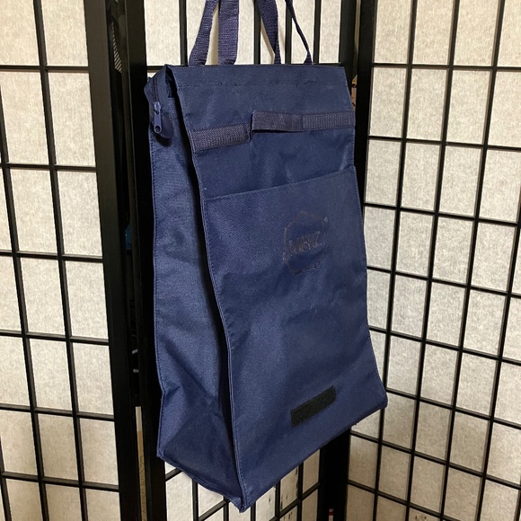 Merz | Bags | Shopping Bag On Wheels Rugged Construction Navy Blue ...